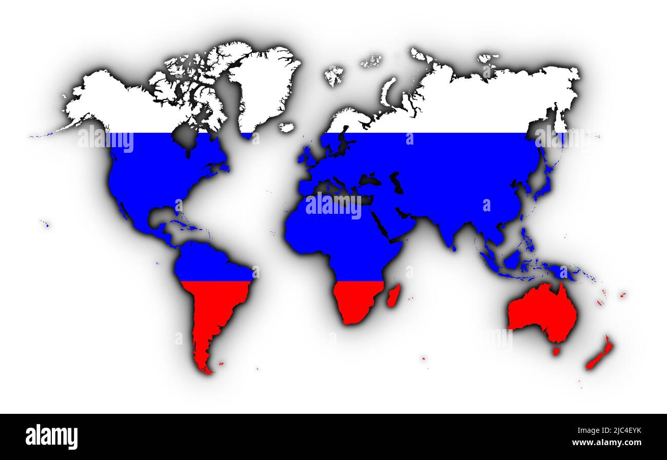 Russian flag on paint Cut Out Stock Images & Pictures - Alamy