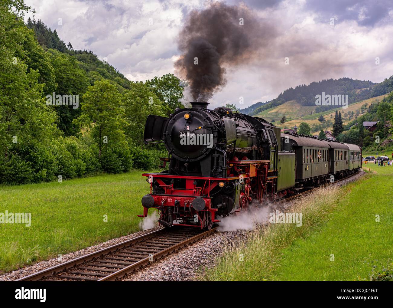 Steam train, Special train, Achertal, Whitsun steam 2022, Taken in ...