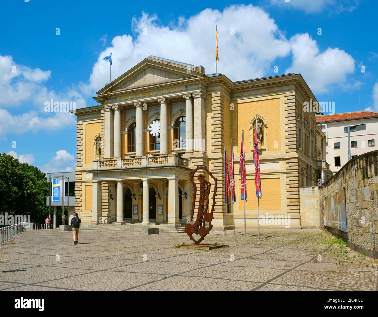 Halle Opera House, Halle an der Saale, Saxony-Anhalt, Germany Stock ...