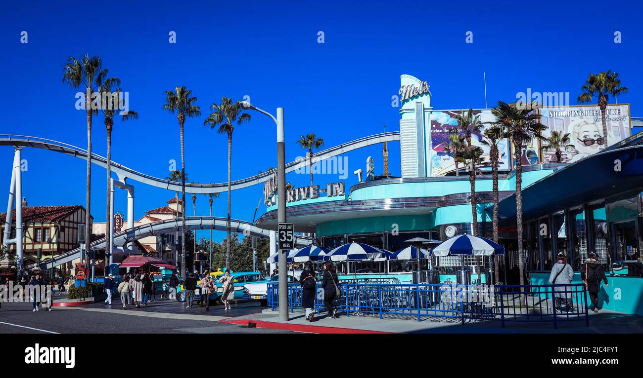 Bright and Interesting Street with Shops and Restaurants in the ...
