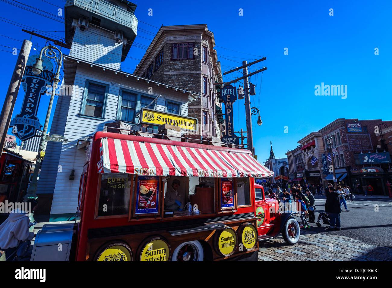 Retro Style Wild West World in the Universal Studio Japan Stock Photo ...