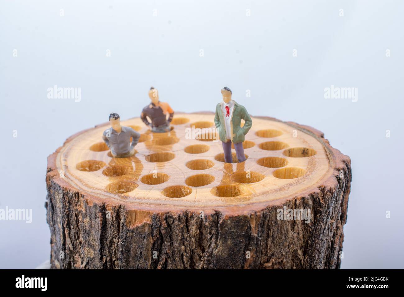 Little wooden men hi-res stock photography and images - Alamy