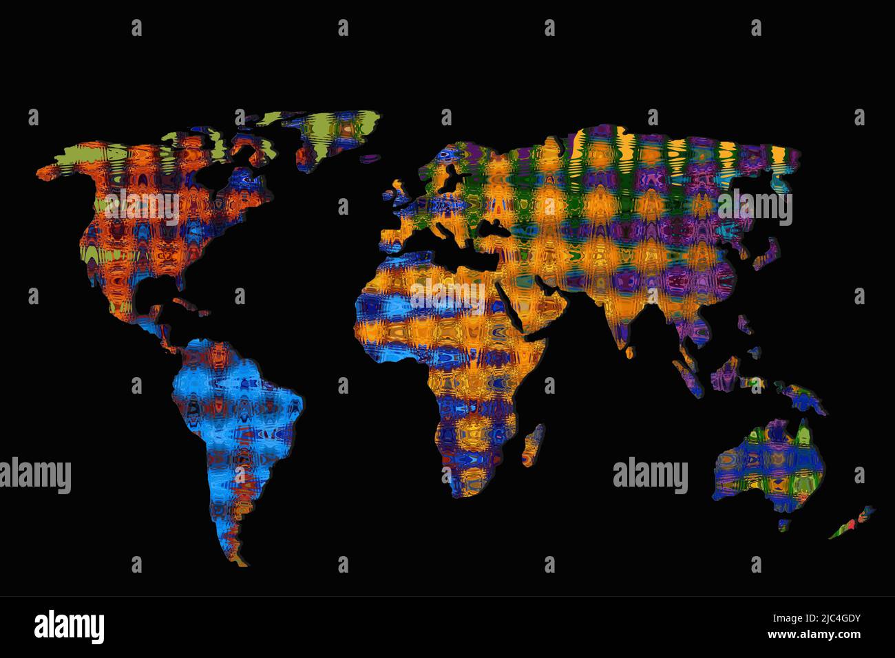 Colorful background with world map hi-res stock photography and images ...