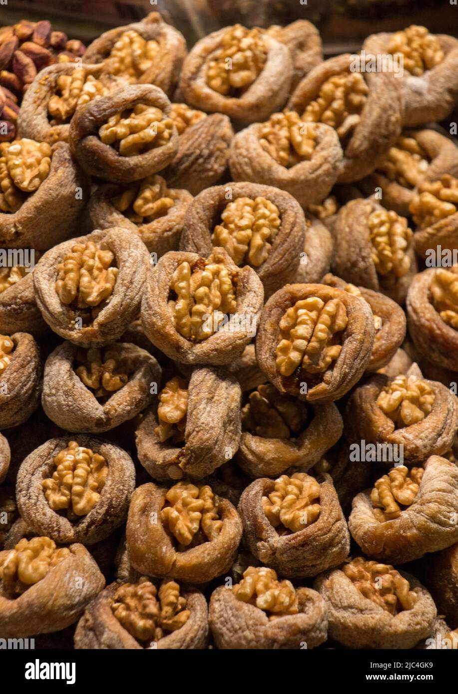 Pile of whole fresh walnuts without nutshells in fig Stock Photo - Alamy