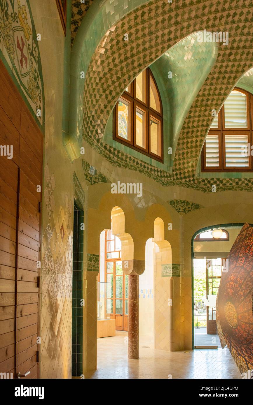 Interior of Hospital de Sant Pau in Barcelona, Spain Stock Photo - Alamy