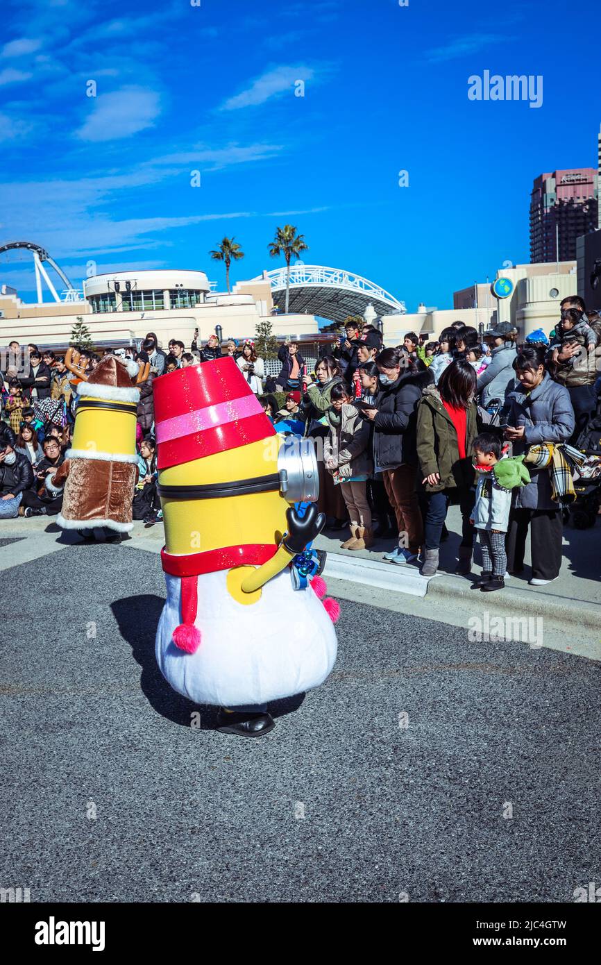 Bright and Colorful Minions World in the Universal Studio Japan Stock ...