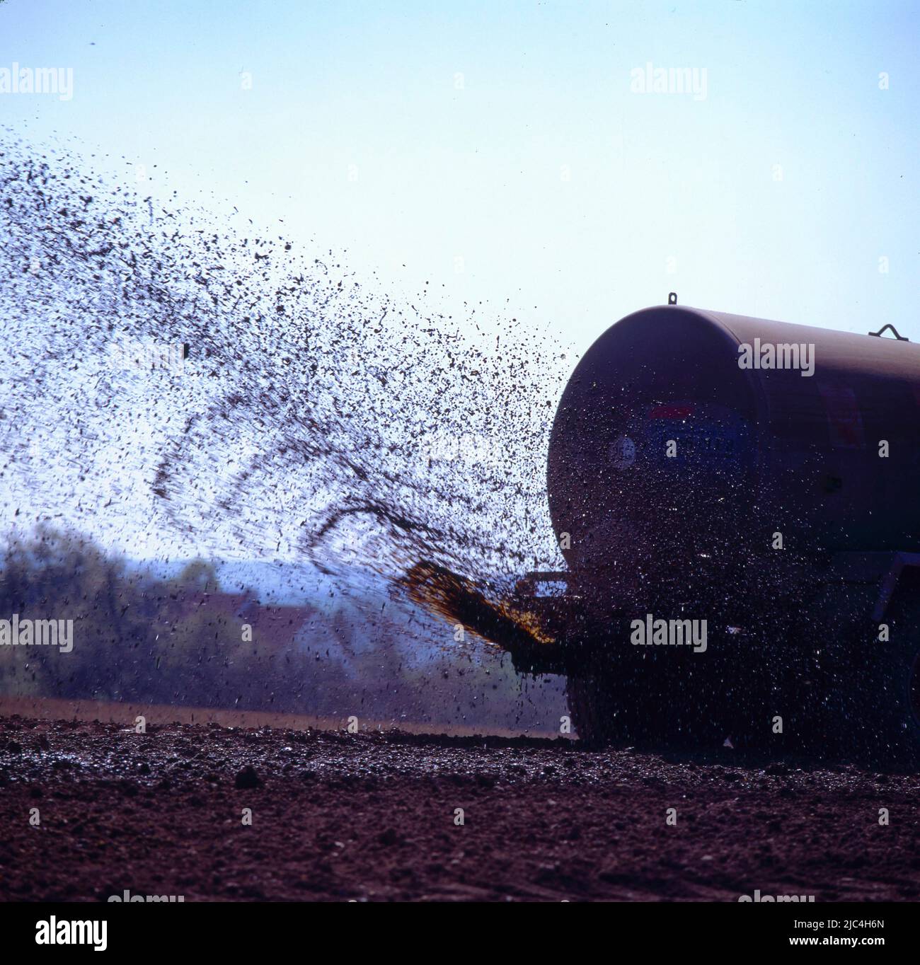 Tractor trailer, slurry, field Fertilisation in spring Stock Photo - Alamy
