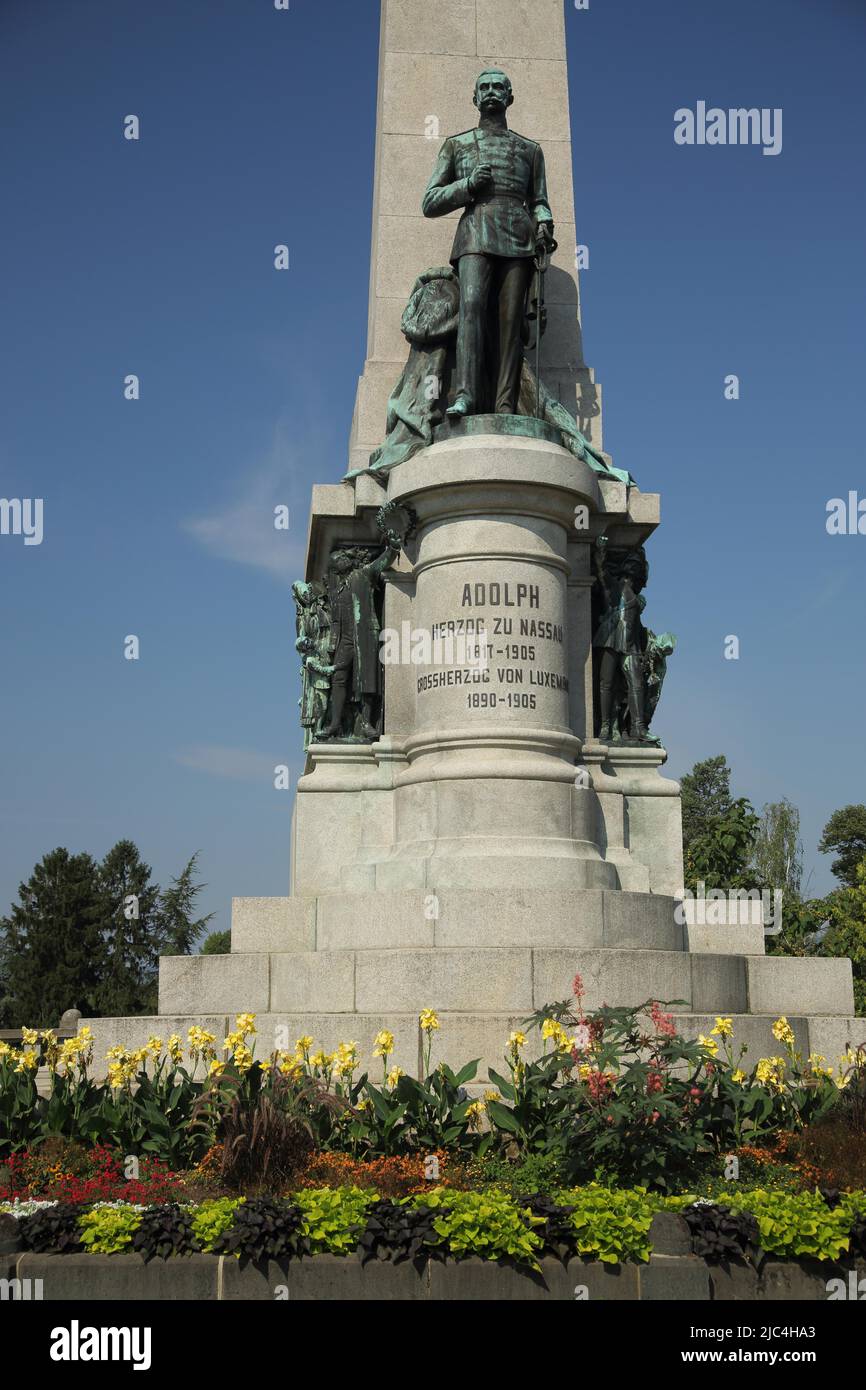 Monument to Nassau Duke Adolph State Monument in Biebrich, Wiesbaden ...