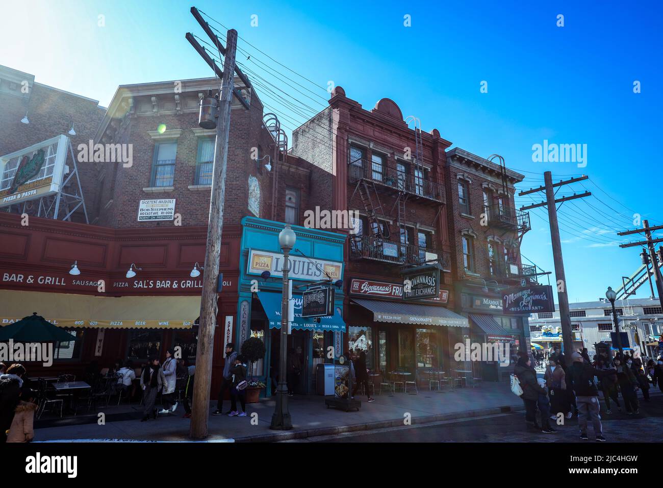 Retro Style Wild West World in the Universal Studio Japan Stock Photo ...