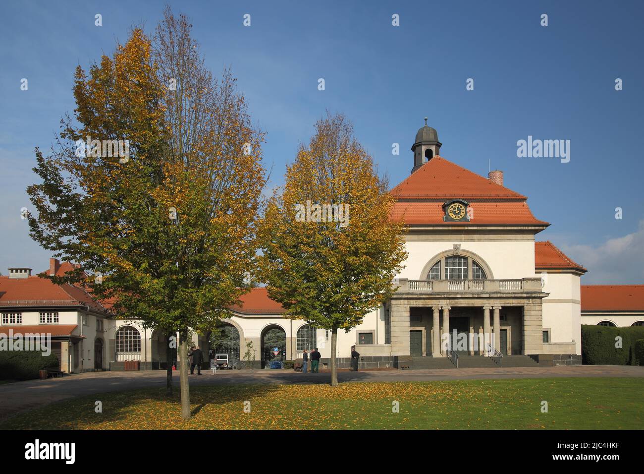Funeral Hall from the South Cemetery in Wiesbaden, Hesse, Germany Stock ...