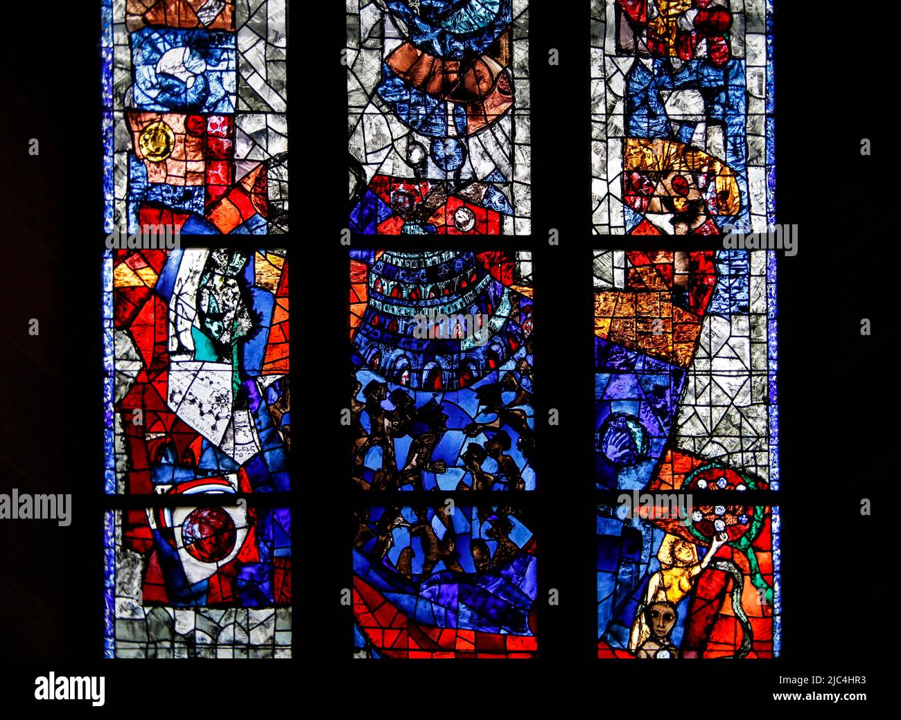Fulfilment window by Peter Valentin Feuerstein in Ulm Cathedral, south ...