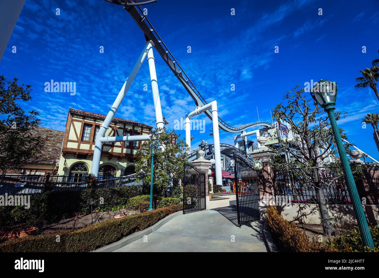 Bright and Interesting Street with Shops and Restaurants in the ...