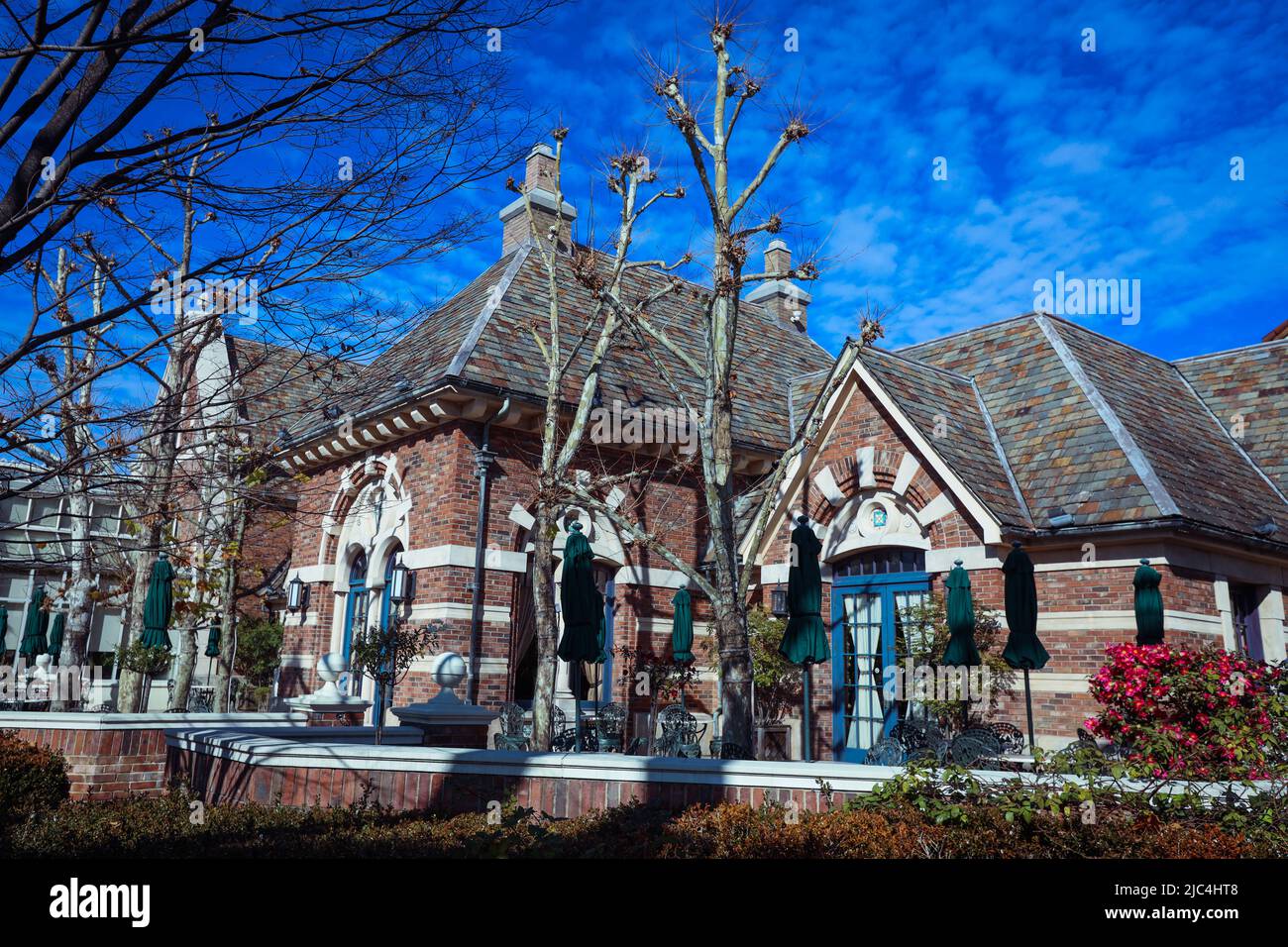 Bright and Interesting Street with Shops and Restaurants in the ...