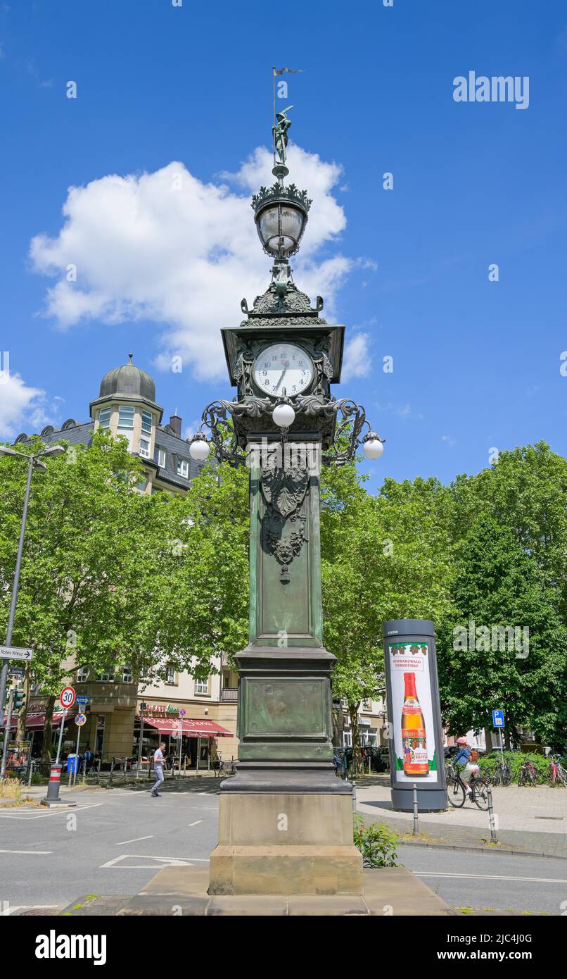 Uhrtuermchen, Sandweg, Frankfurt am Main, Hesse, Germany Stock Photo ...