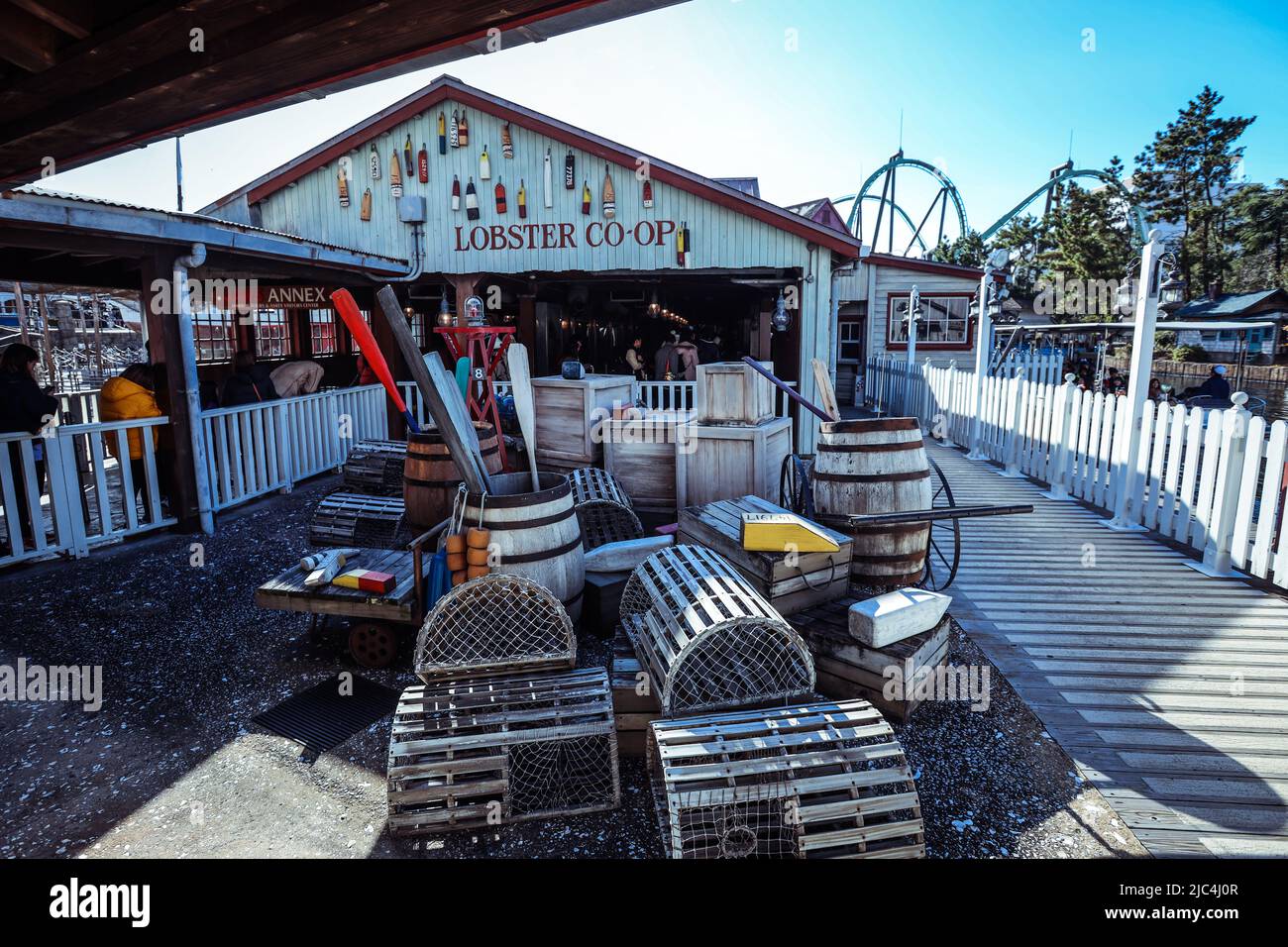 Retro Style Wild West World in the Universal Studio Japan Stock Photo ...