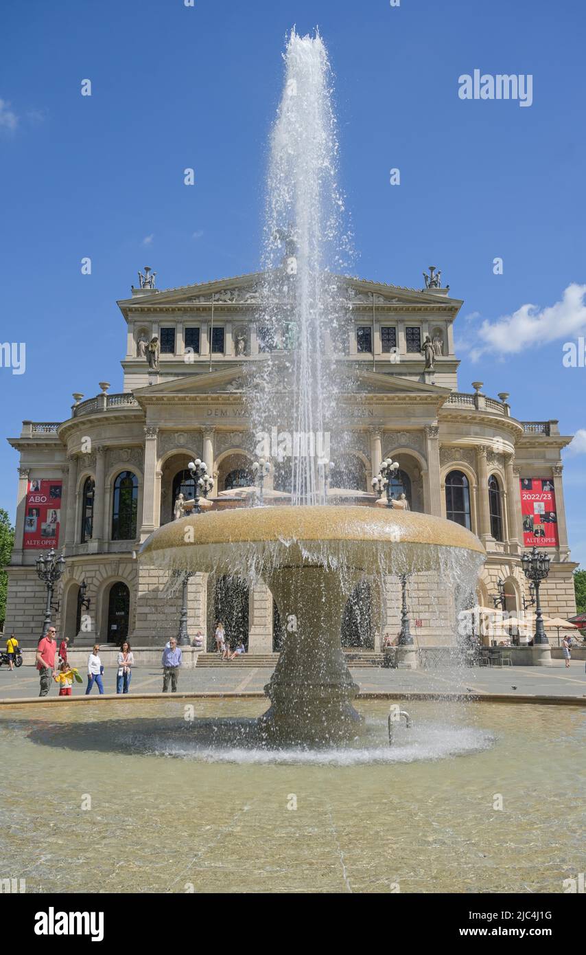 Old opera and lucae fountain hi-res stock photography and images - Alamy
