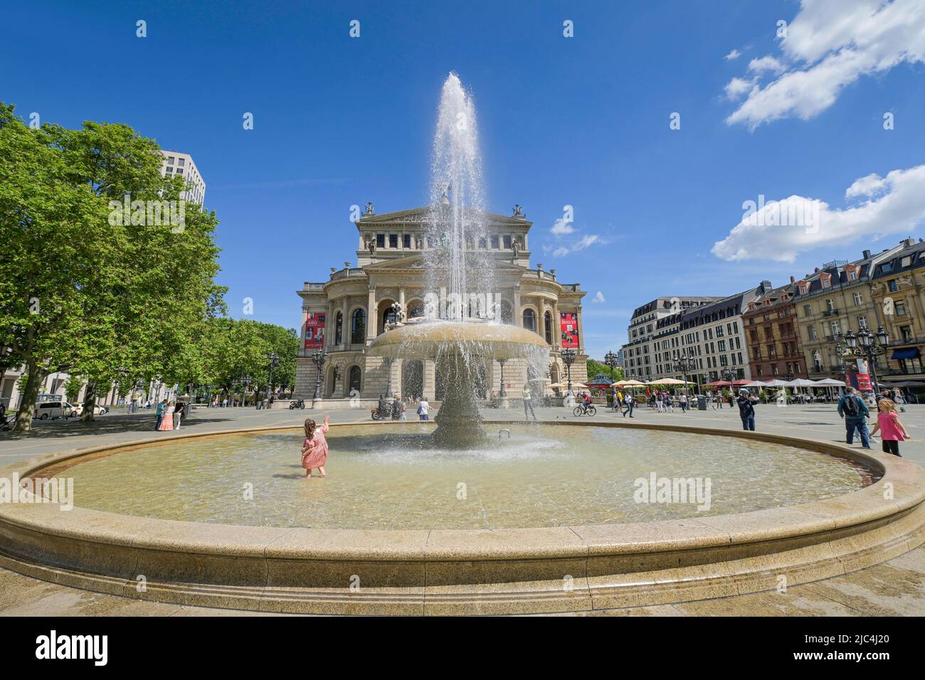 Lucae Fountain, Old Opera House, Opernplatz, Frankfurt am Main, Hesse ...