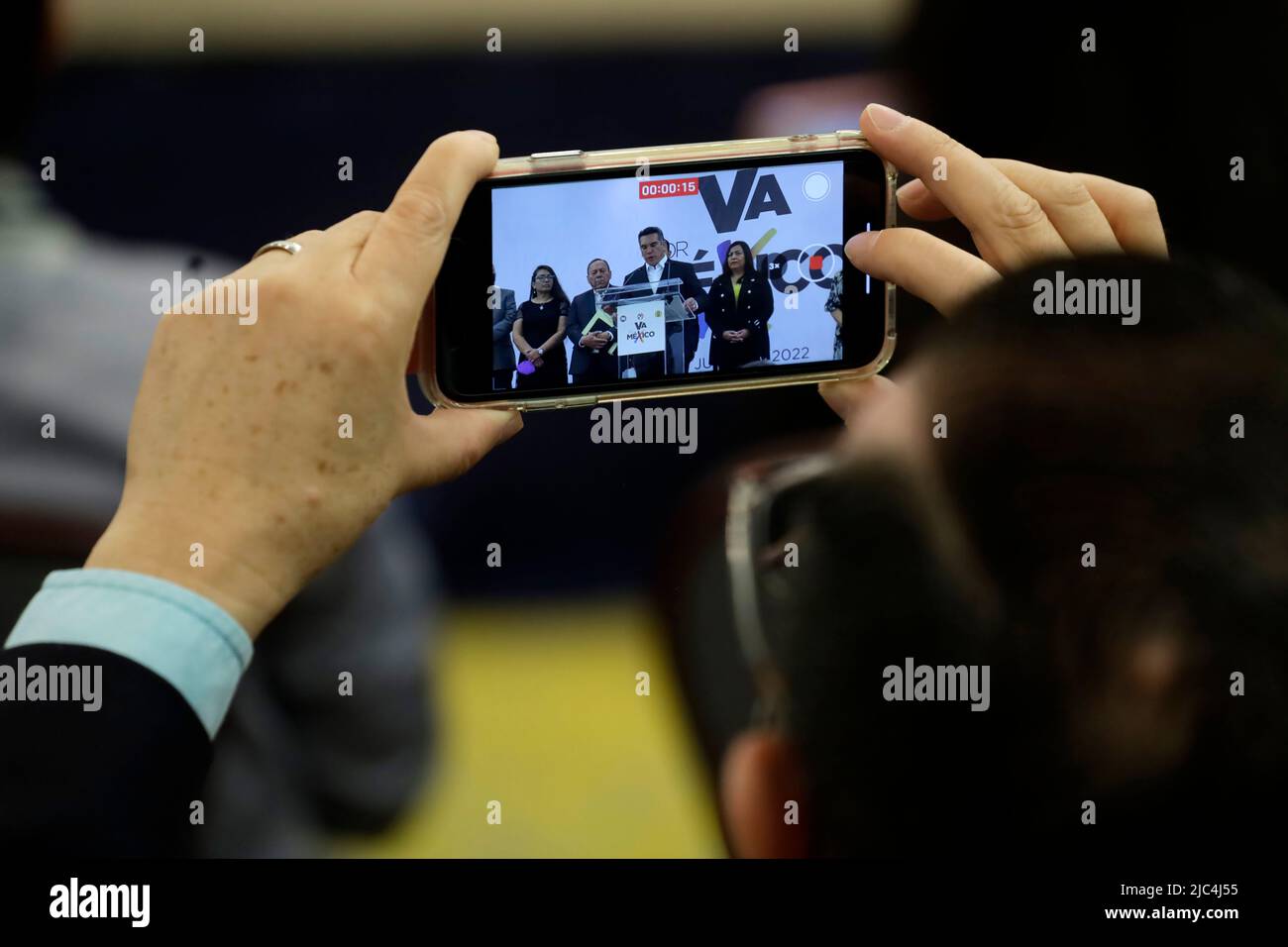 Non Exclusive: June 9, 2022, Mexico City, Mexico: A person takes a ...