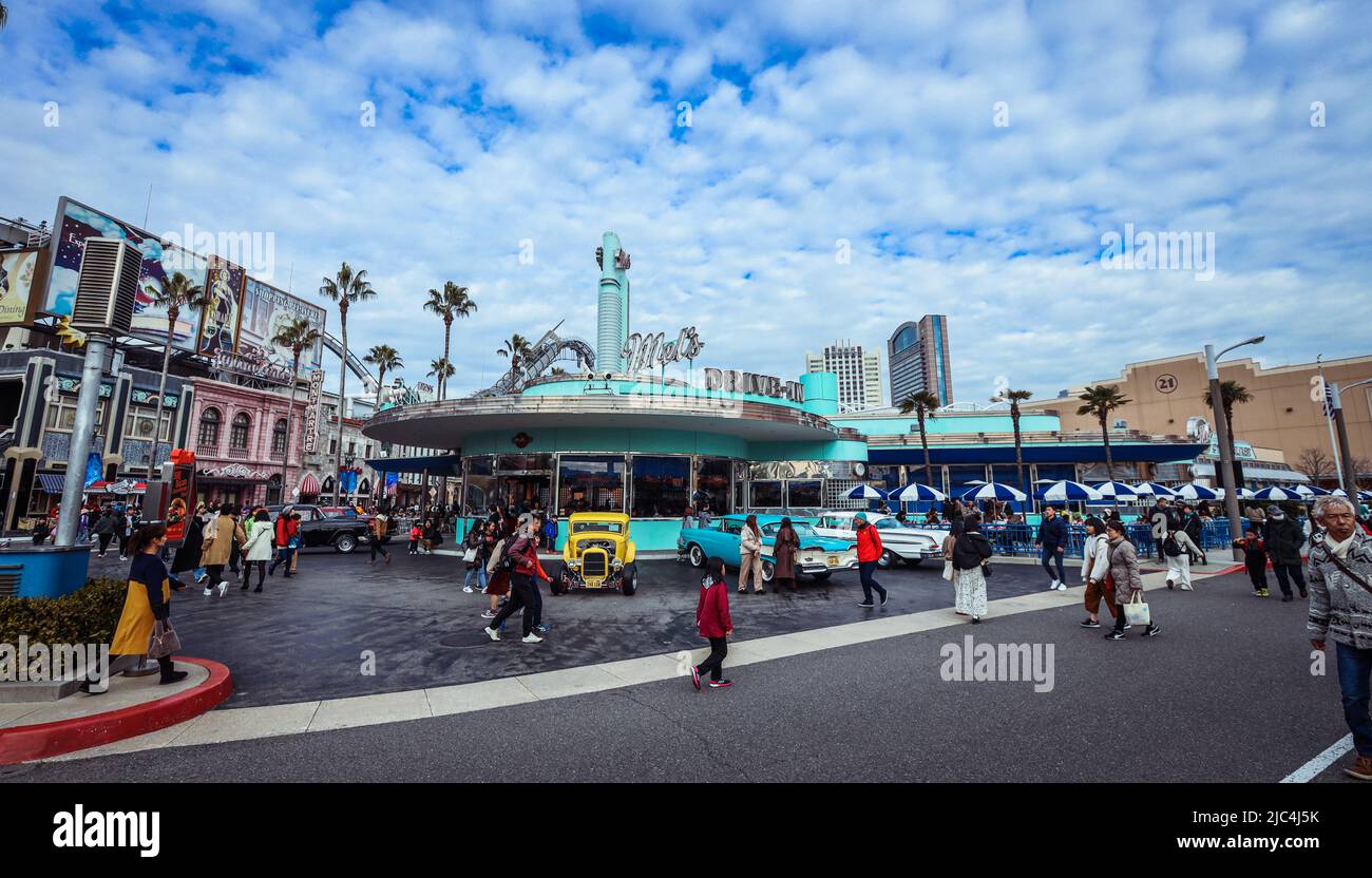 Bright and Interesting Street with Shops and Restaurants in the ...