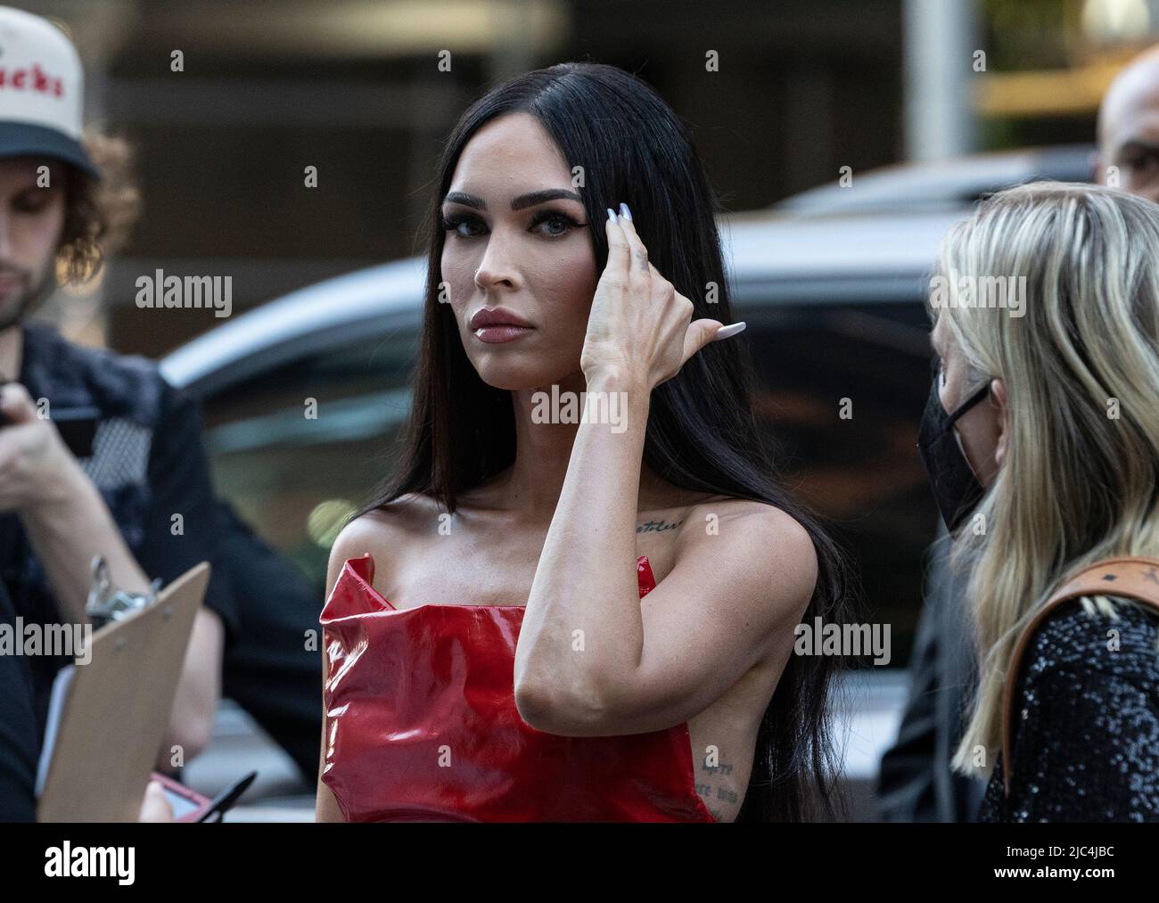 Actress megan fox attends press hi-res stock photography and images - Alamy