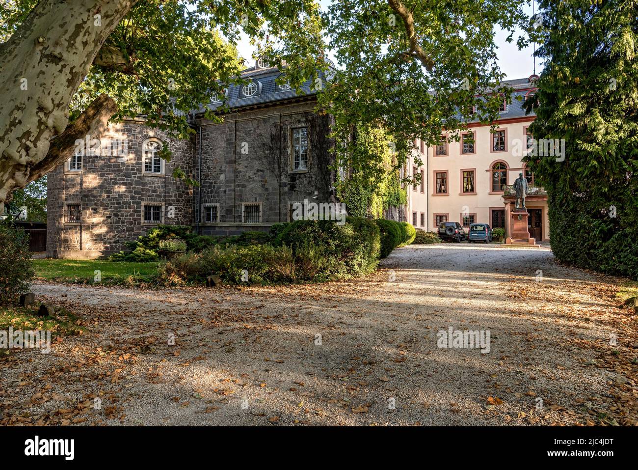 Castle of the princes to solms hohensolms lich hi-res stock photography ...