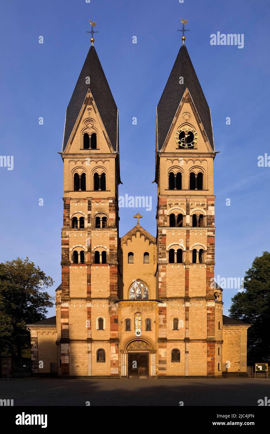 West facade of the Basilica St. Kastor, also called Kastorkirche, Old ...