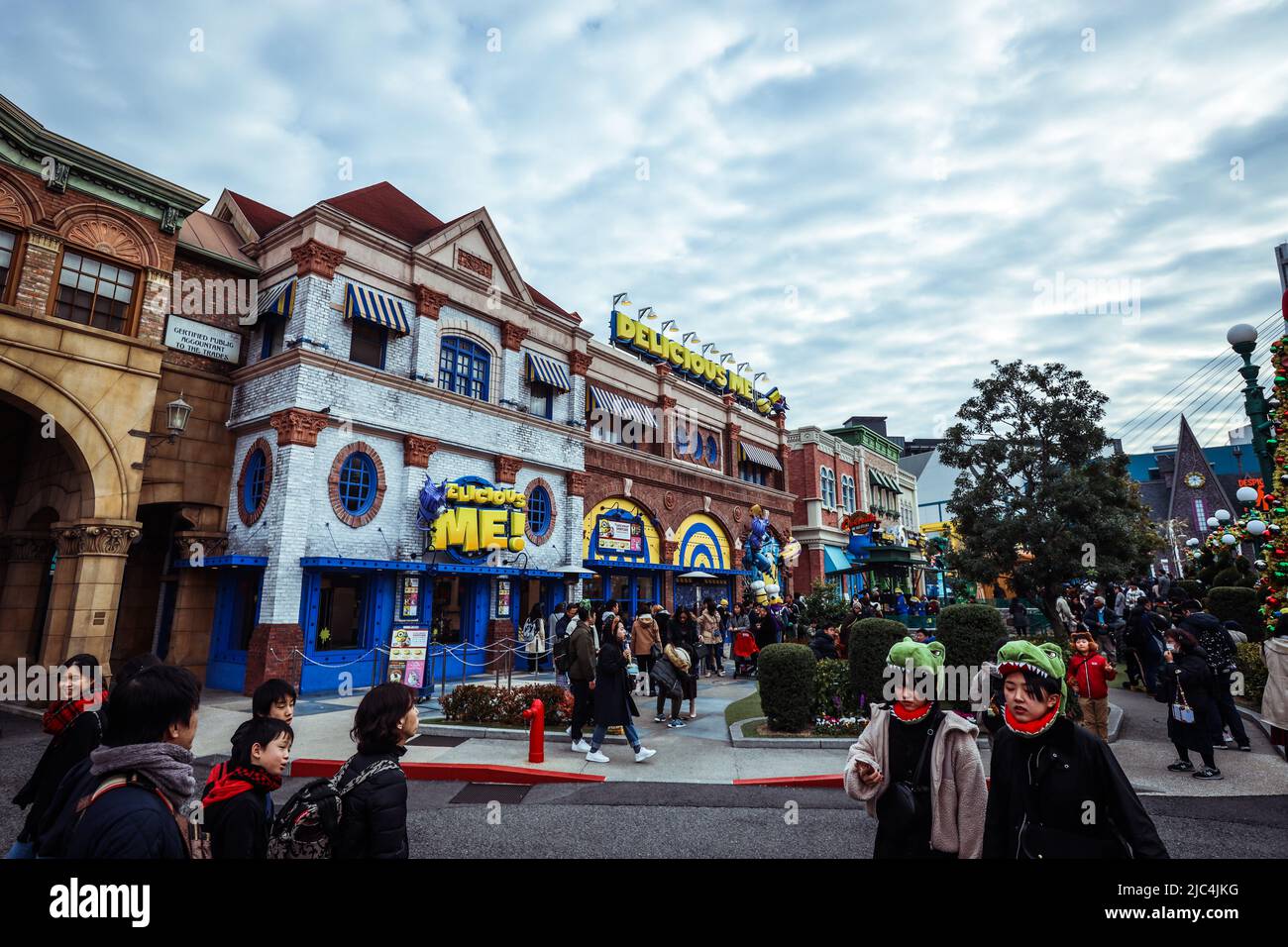 Bright and Colorful Minions World in the Universal Studio Japan Stock ...
