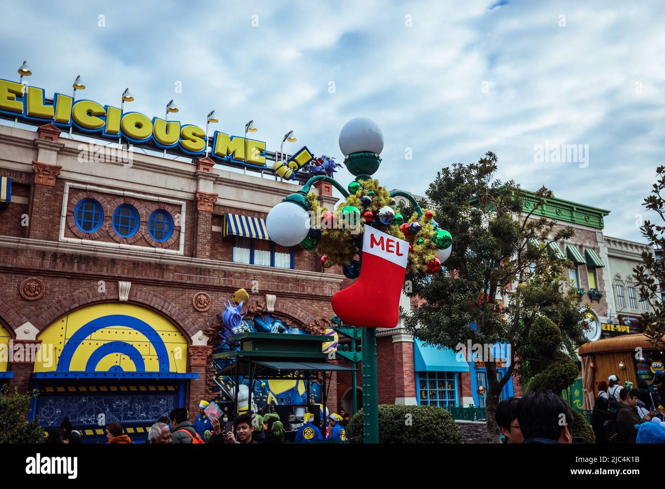 Bright and Colorful Minions World in the Universal Studio Japan Stock ...