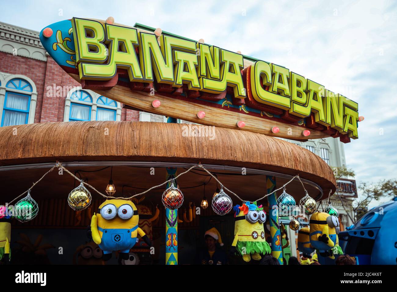 Bright and Colorful Minions World in the Universal Studio Japan Stock ...