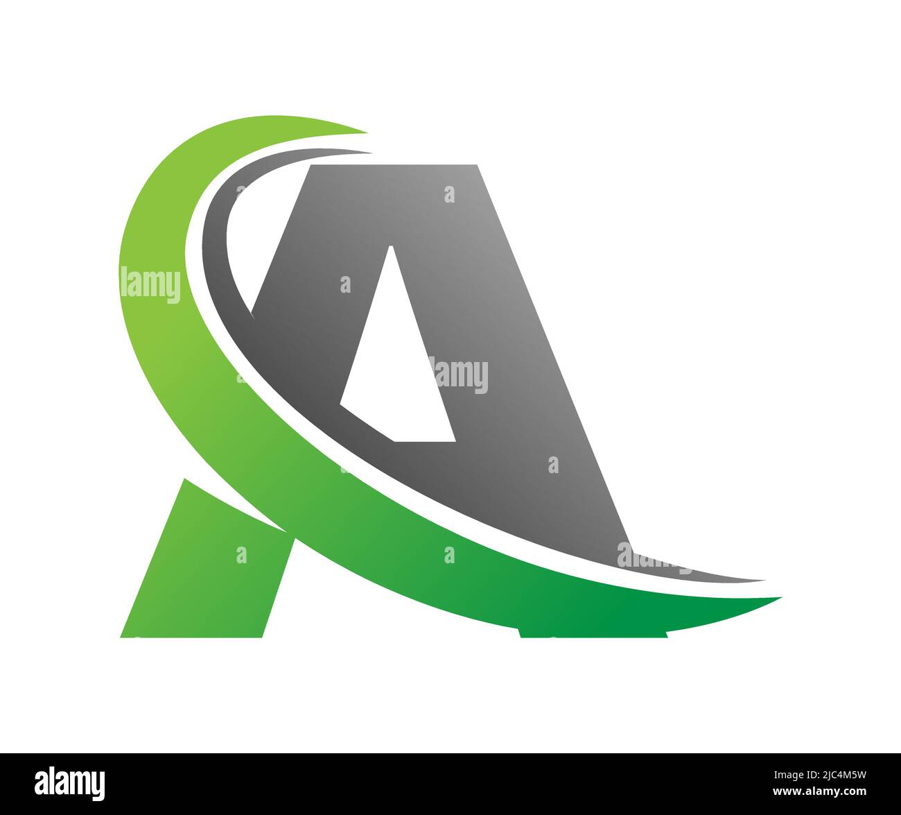Stylized letter A for monogram, logo, sticker emblem and creative ...