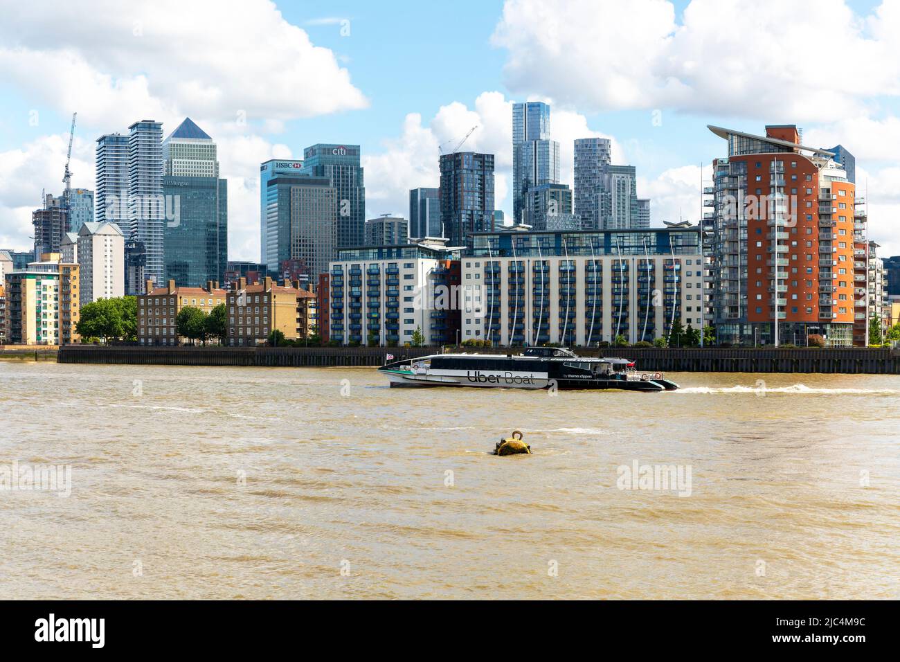Uber boat by Thames Clippers, River Thames water bus transport service ...
