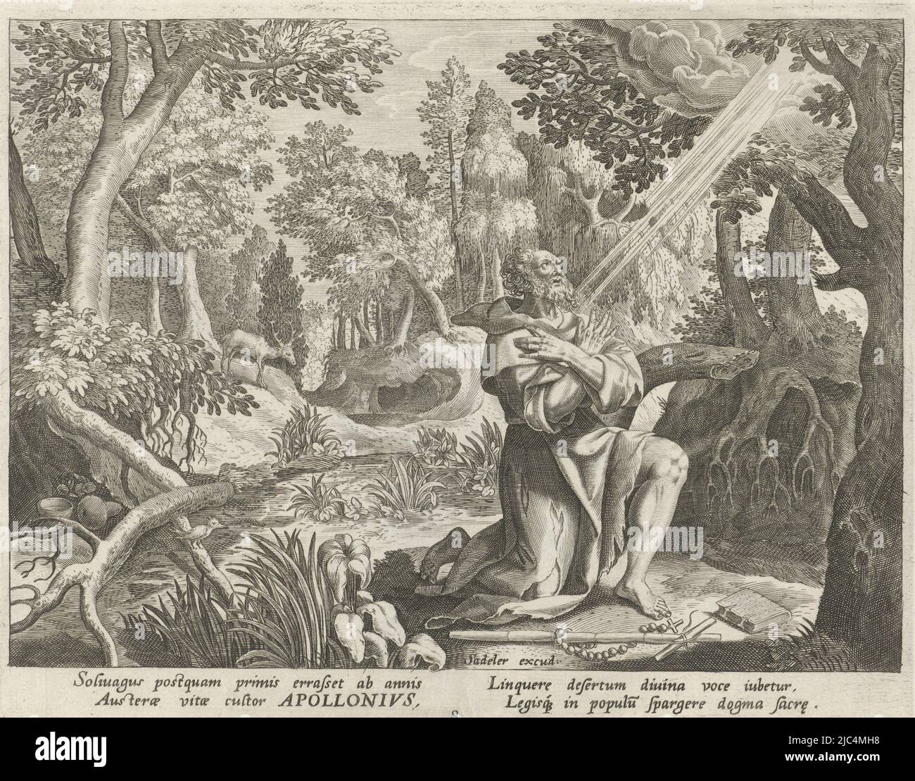 Early christian hermit apollonius hi-res stock photography and images ...