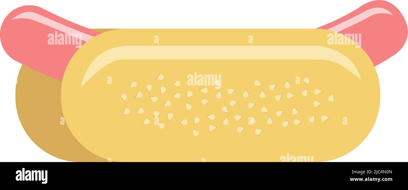 Hotdog icon in flat Stock Vector Images - Alamy