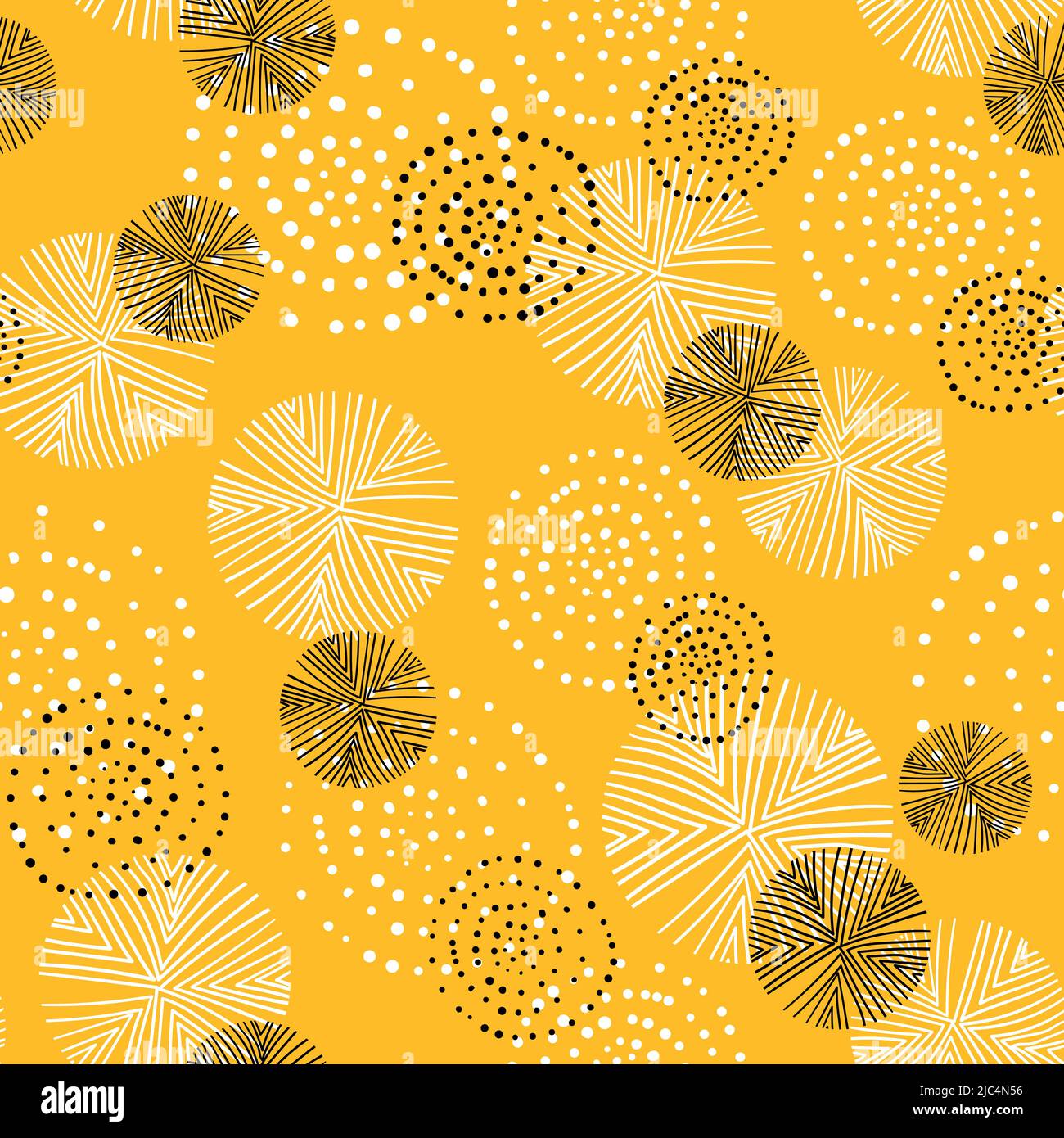 Seamless floral pattern based on traditional folk art ornaments ...