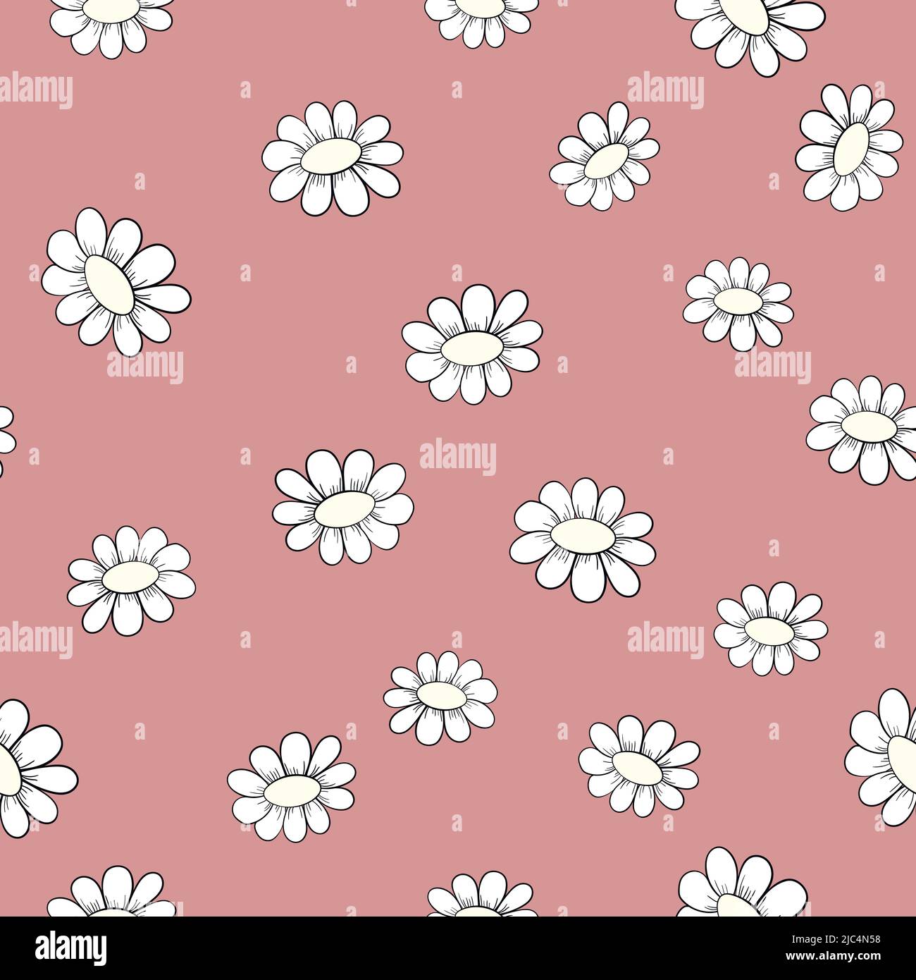 Seamless floral pattern based on traditional folk art ornaments ...