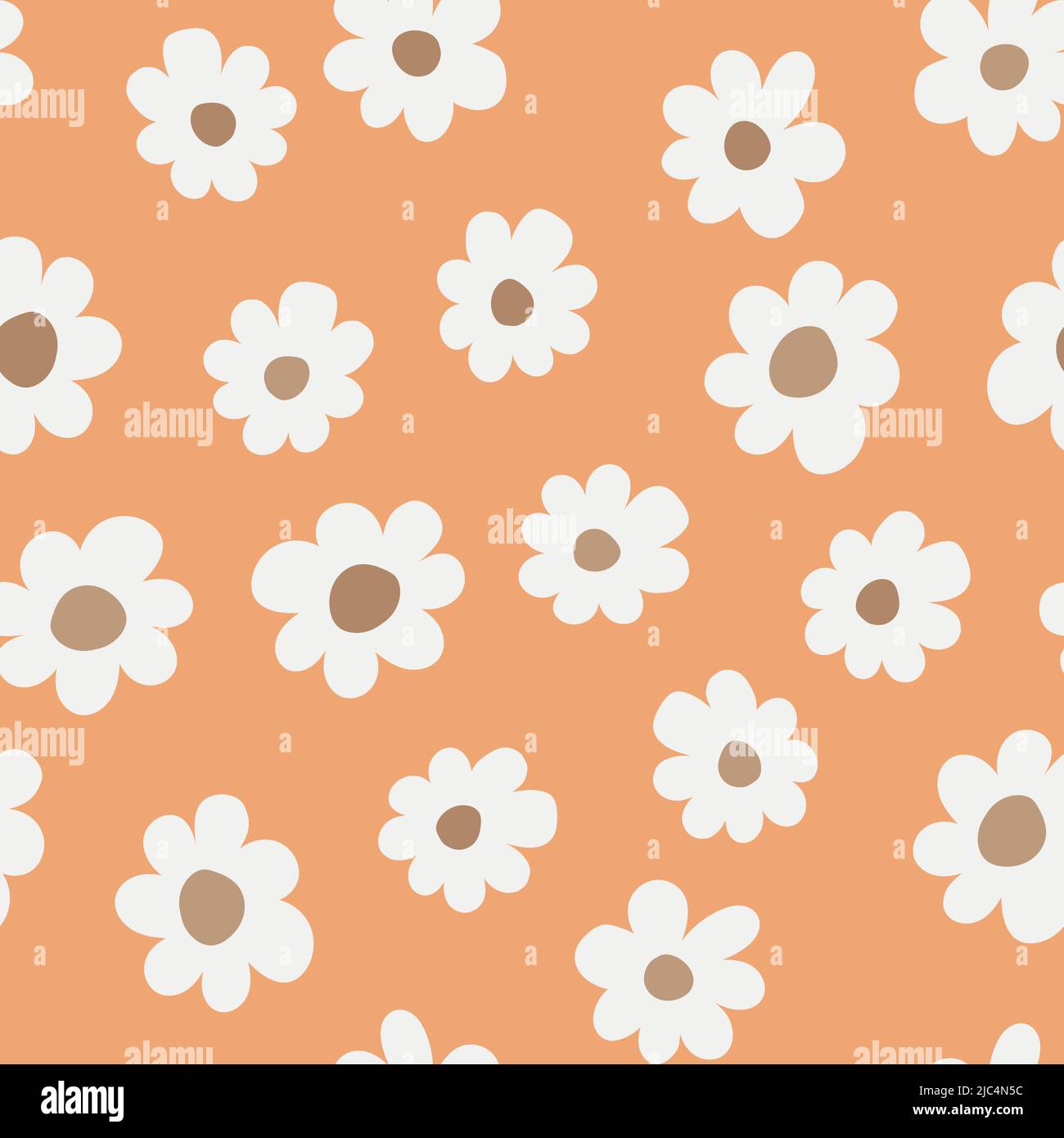 Seamless floral pattern based on traditional folk art ornaments ...