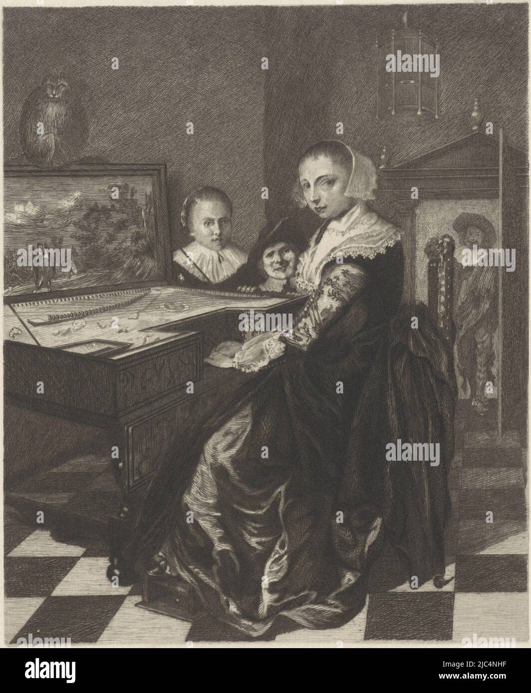 Virginal woman playing hi-res stock photography and images - Alamy