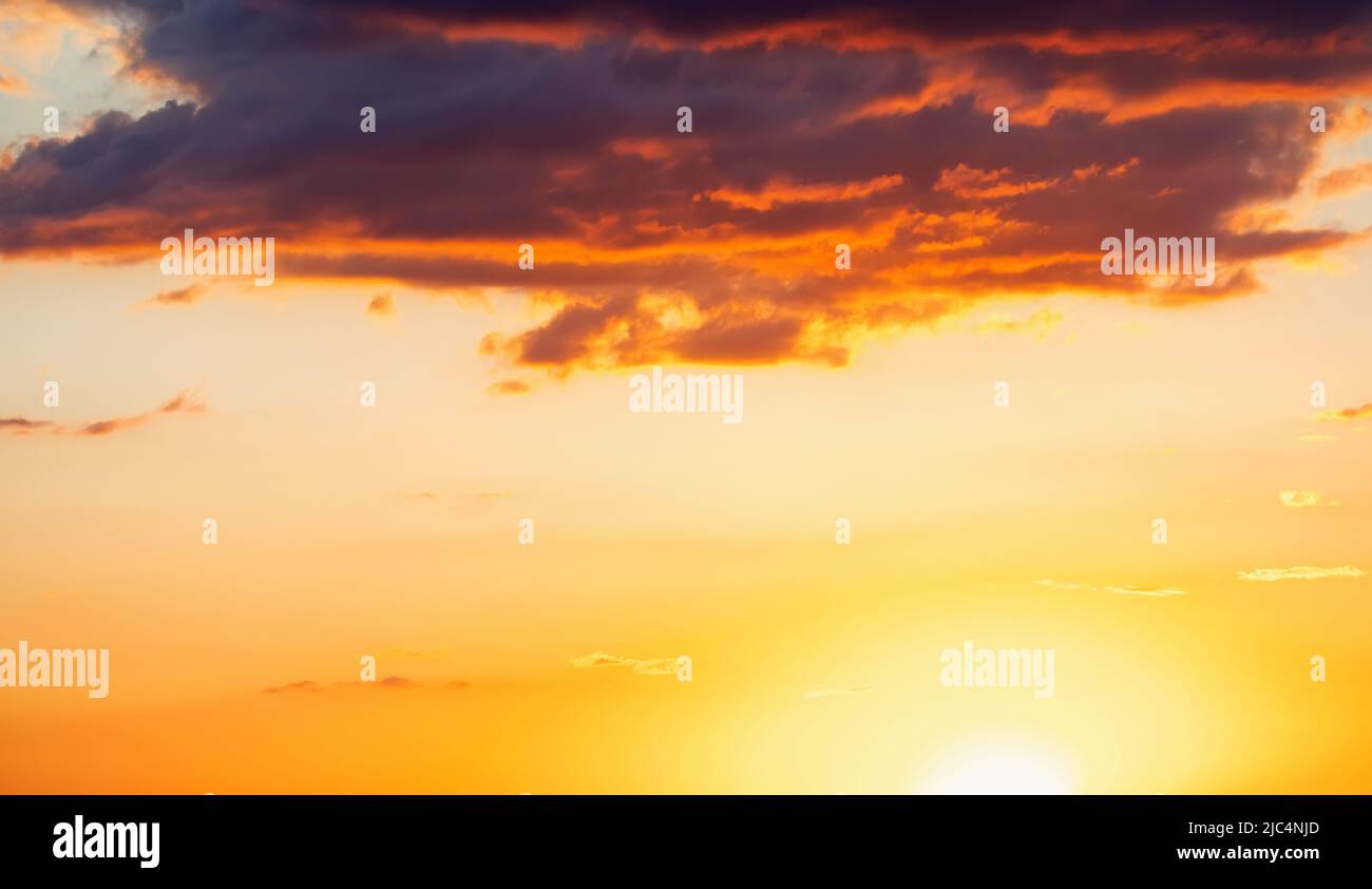 Colourful background of dramatic sunset or sunrise sky Stock Photo - Alamy