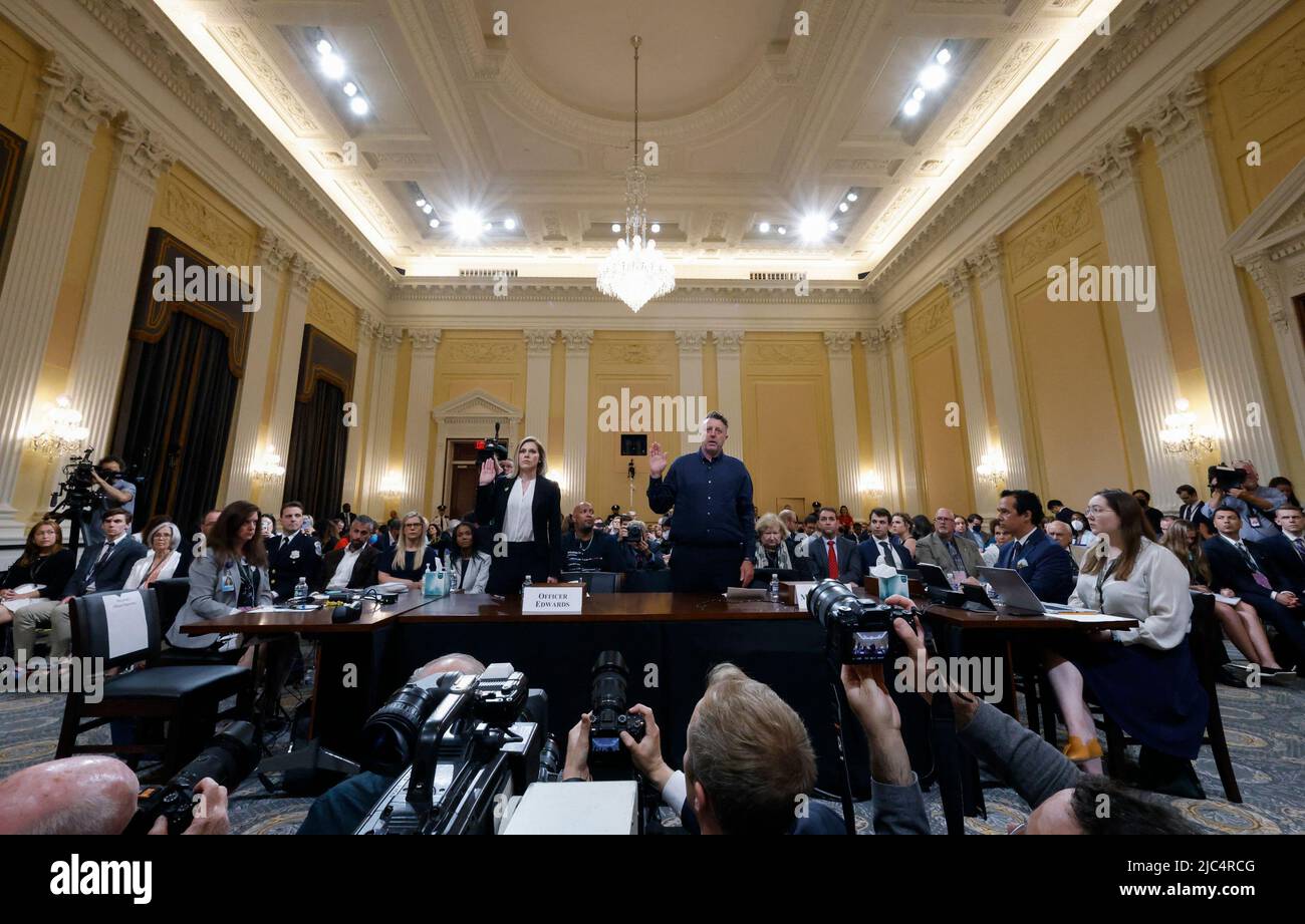 U.S. Capitol Police Officer Caroline Edwards and documentary filmmaker ...