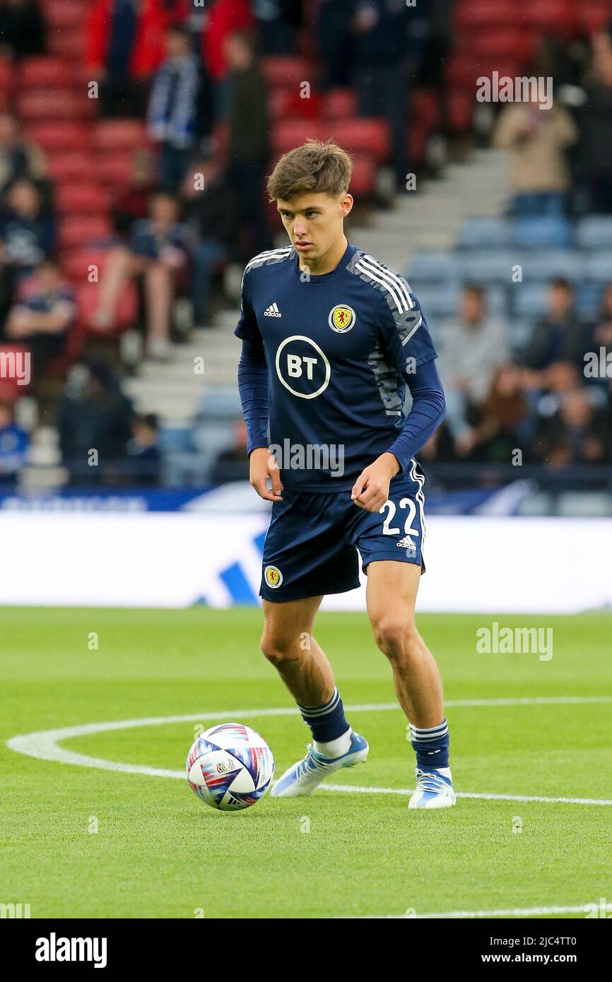 Aaron Hickey, professional football player, in the Scotland National ...
