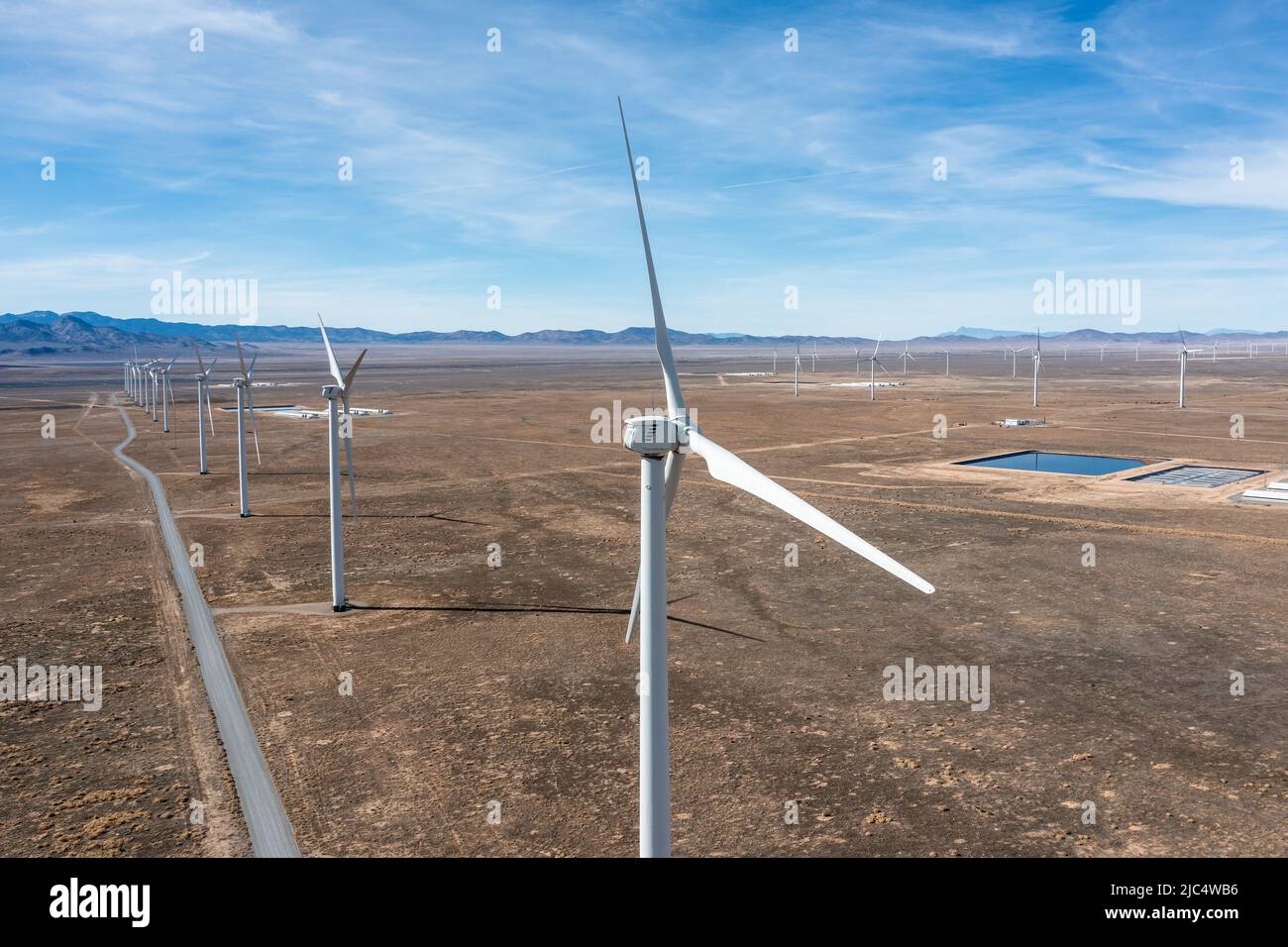 Two sources of renewable energy - wind & biogas - the Milford Wind farm ...