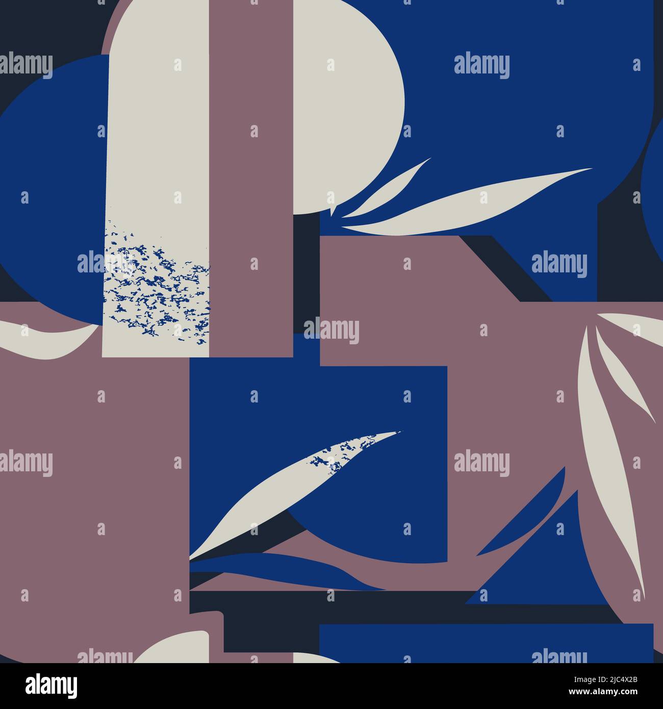 Rainbow shapes, curves, arcs. Abstract seamless pattern withe various ...