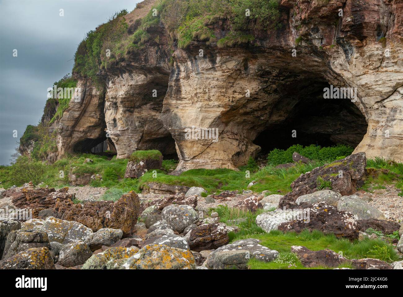 Kings Cave, Drumadoon near Blackwaterfoot, Isle of Arran, Scotland ...