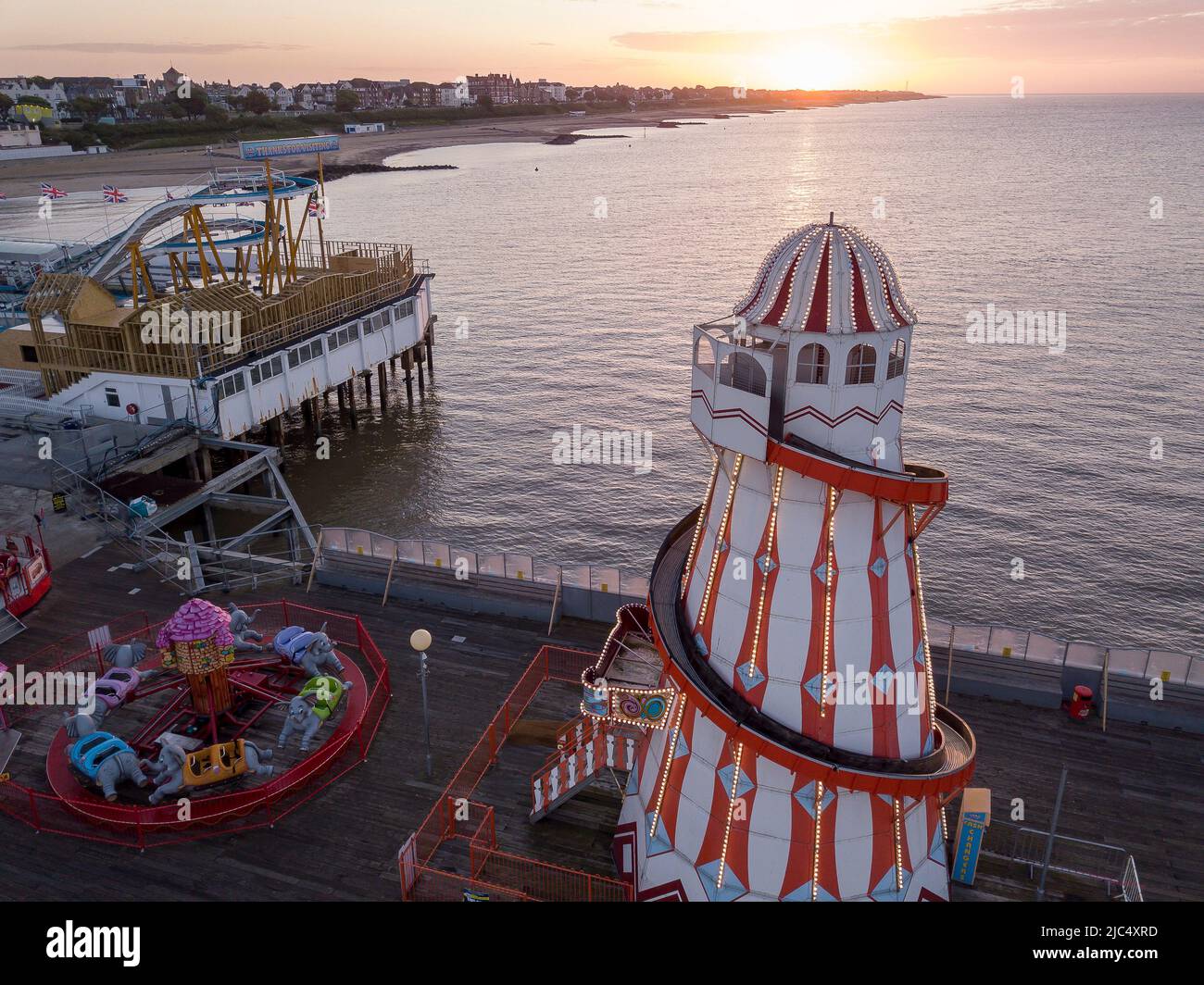 Clacton pier aerial hi-res stock photography and images - Alamy