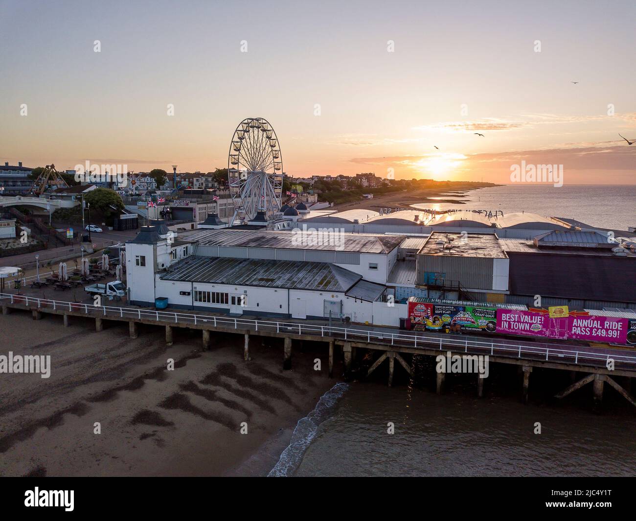 Clacton pier aerial hi-res stock photography and images - Alamy