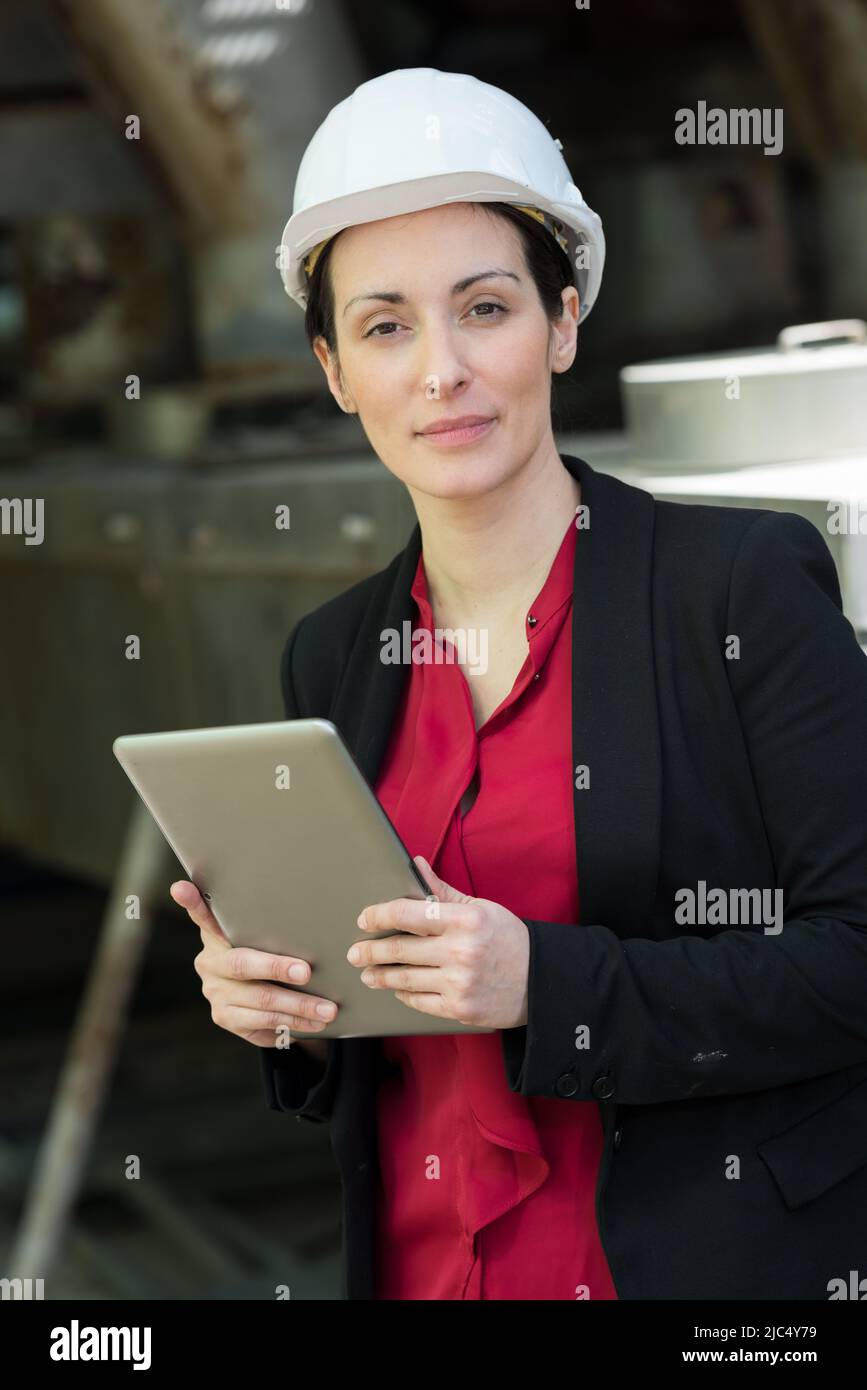 Surveyor construction computer tablet hi-res stock photography and ...