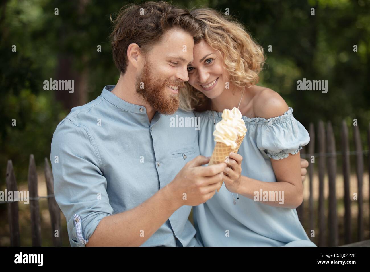 Loving their ice cream hi-res stock photography and images - Alamy