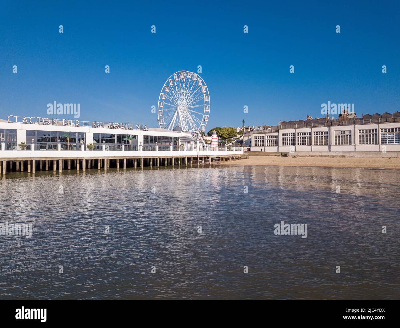 Clacton pier aerial hi-res stock photography and images - Alamy