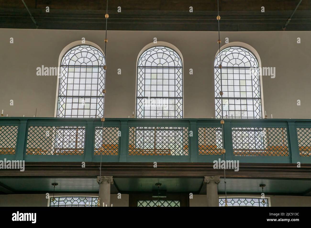 Windows And Balcony Inside The Portuguese Synagogue At Amsterdam The ...