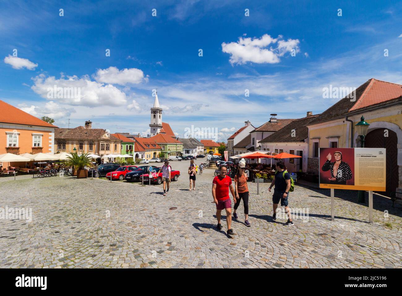Rathausplatz (Main Square), Rust am See, Burgenland, Austria Stock ...